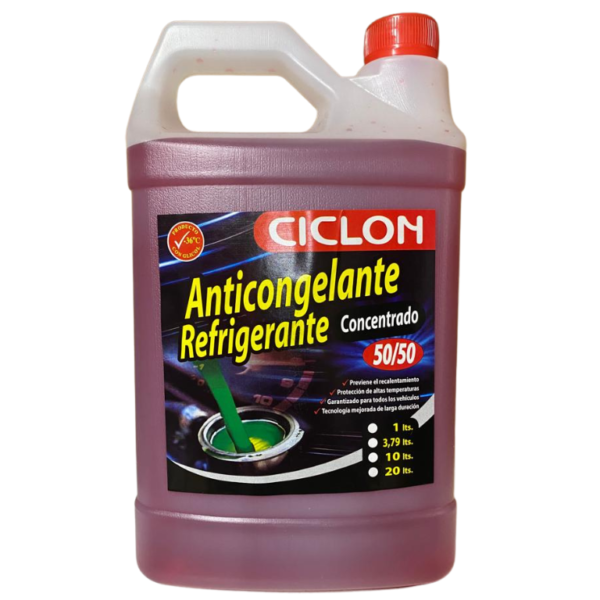 COOLANT ANTICONGELANTE ROJO 50/50 – carfran.cl