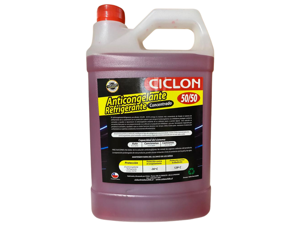 COOLANT ANTICONGELANTE ROJO 50/50 – carfran.cl